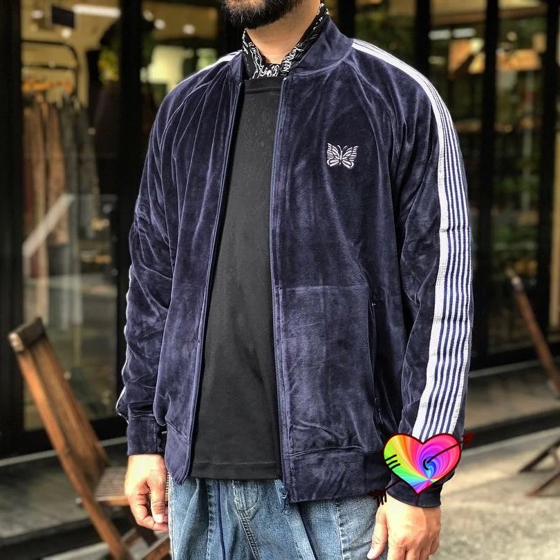 愛用 Needles Velvet Outerwear track Track jacket Jacket - www ...