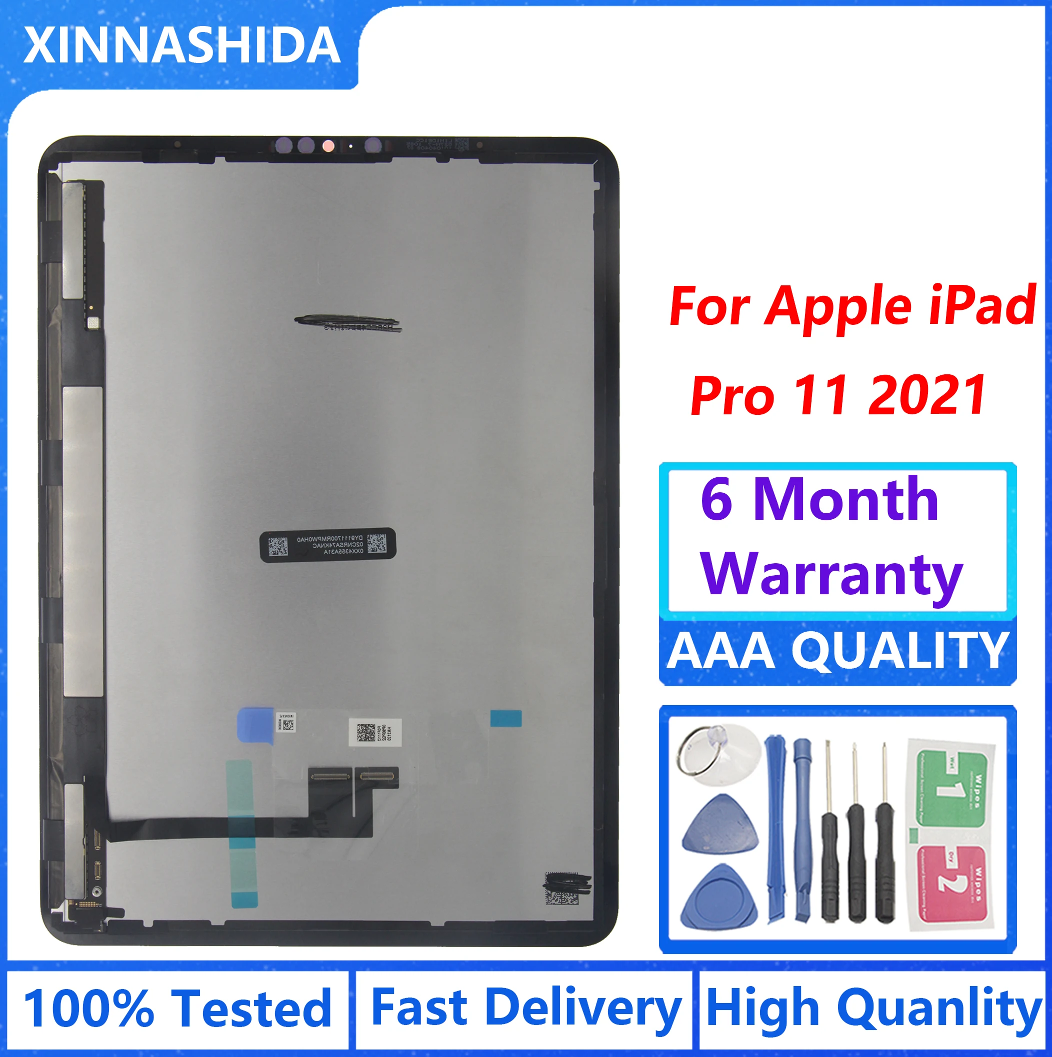 100% New LCD For 11 inch Apple iPad Pro 11 (2021) A2301 A2459 A2460 LCD ...
