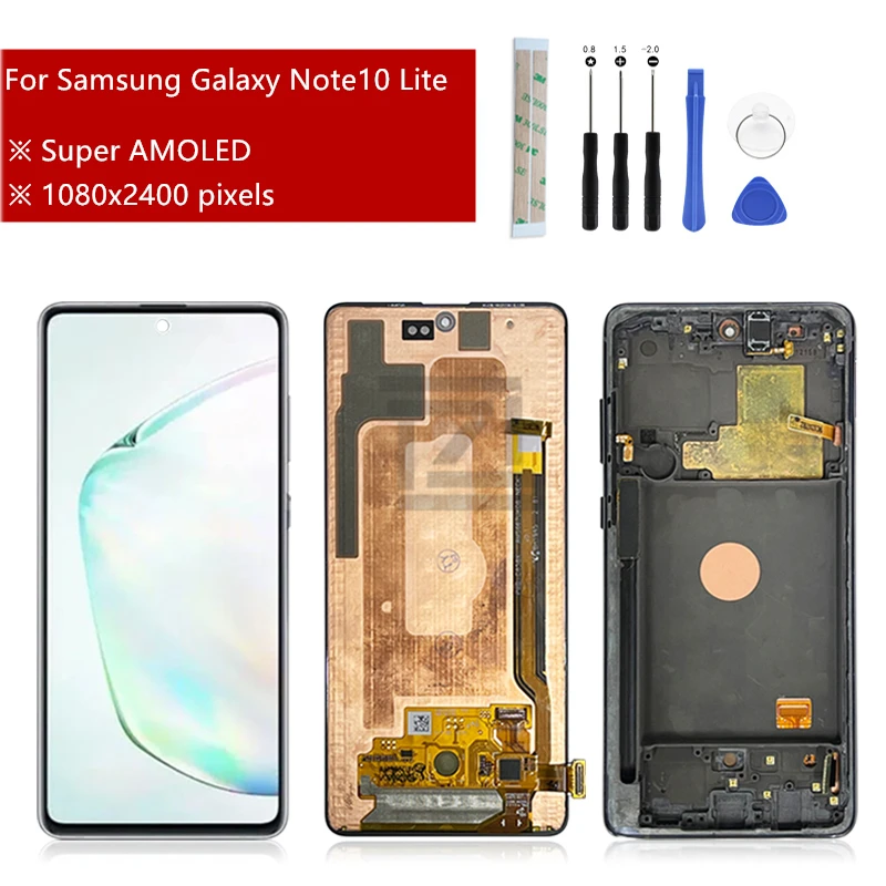 สำหรับ Samsung Galaxy หมายเหตุ 10 Lite LCD N770F/DS N770F/DSM จอแสดงผล ...