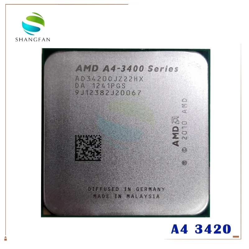 AMD A4 3400 시리즈 A4 3420 A4 3420 2.8 GHz 듀얼 코어 CPU 프로세서 AD3420OJZ22HX 소켓 ...