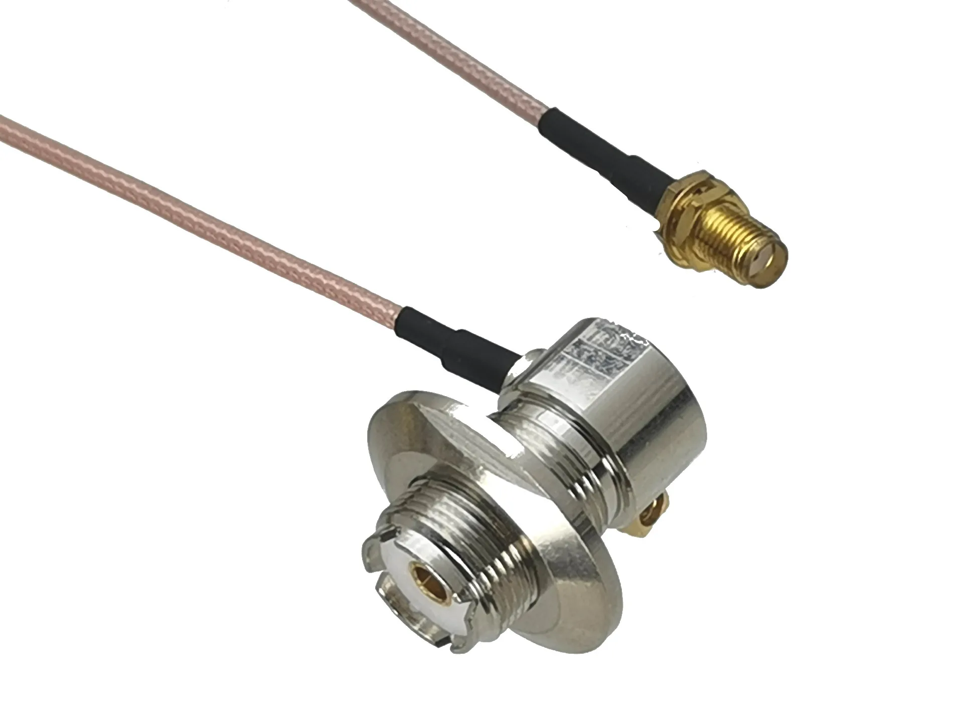 1pcs-RG316-SMA-Female-Bulkhead-Jack-to-UHF-SO239-Female-Jack-Nut-Right ...