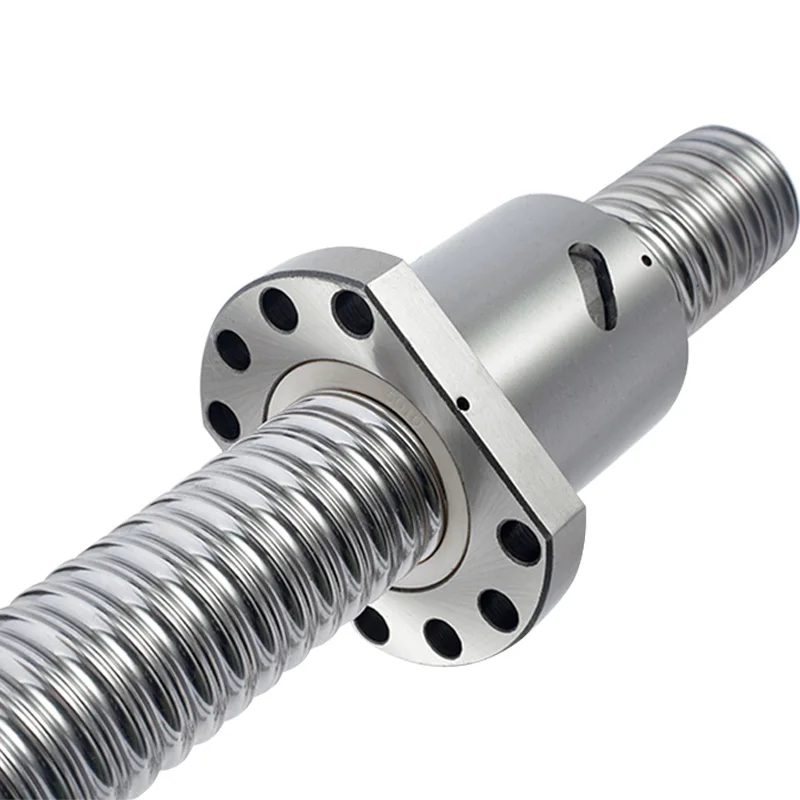 Husillo de bolas de 1 pieza, tuerca de bola única + extremo mecanizado ...