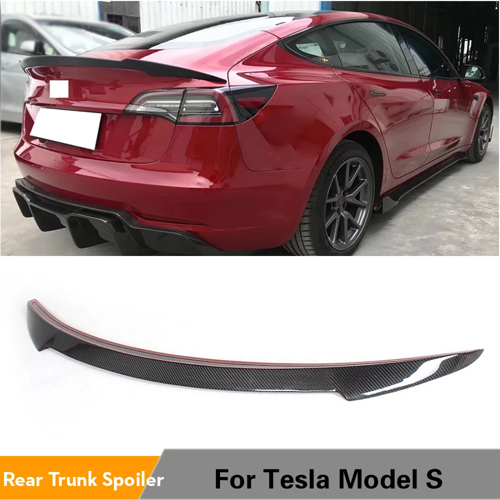 Rear Trunk Wings Spoiler For Tesla Model S Sedan 4-Door 2012 - 2019 Car ...