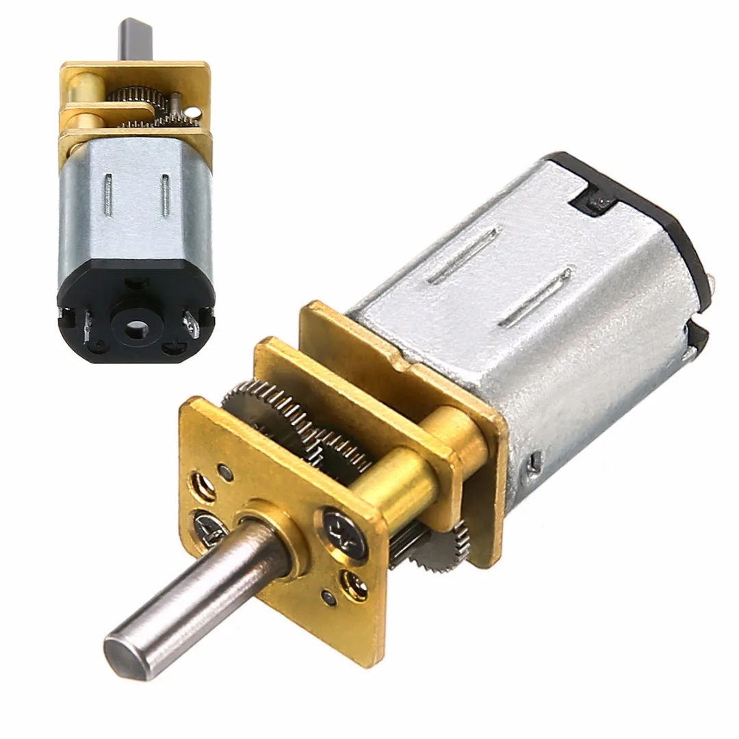 Novo motor elétrico com engrenagem para robô, motor dc 6v, 60 rpm, 0,3a ...
