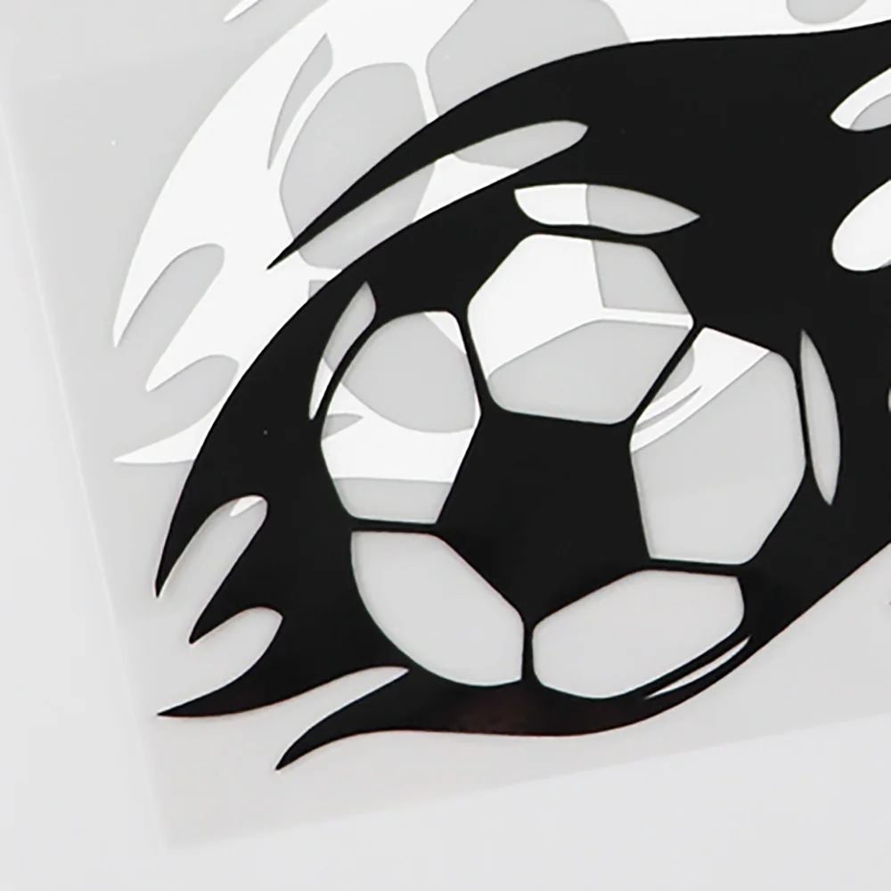 Flaming Soccer Ball Silhouette