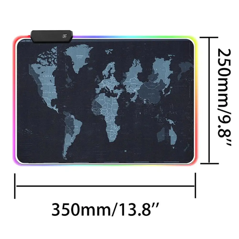 RGB игровой коврик для мыши геймерский компьютерный светодиодный usb ...