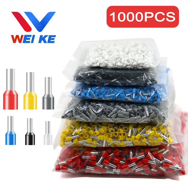 1000Pc/ Pack E0508 E7508 E1008 E1508 Elektromos Huzalcsatlakozók ...