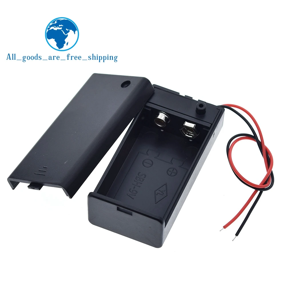 TZT-9-Volt-Battery-Holder-Box-PP3-9V-Battery-Case-Clip-With-ON-OFF ...