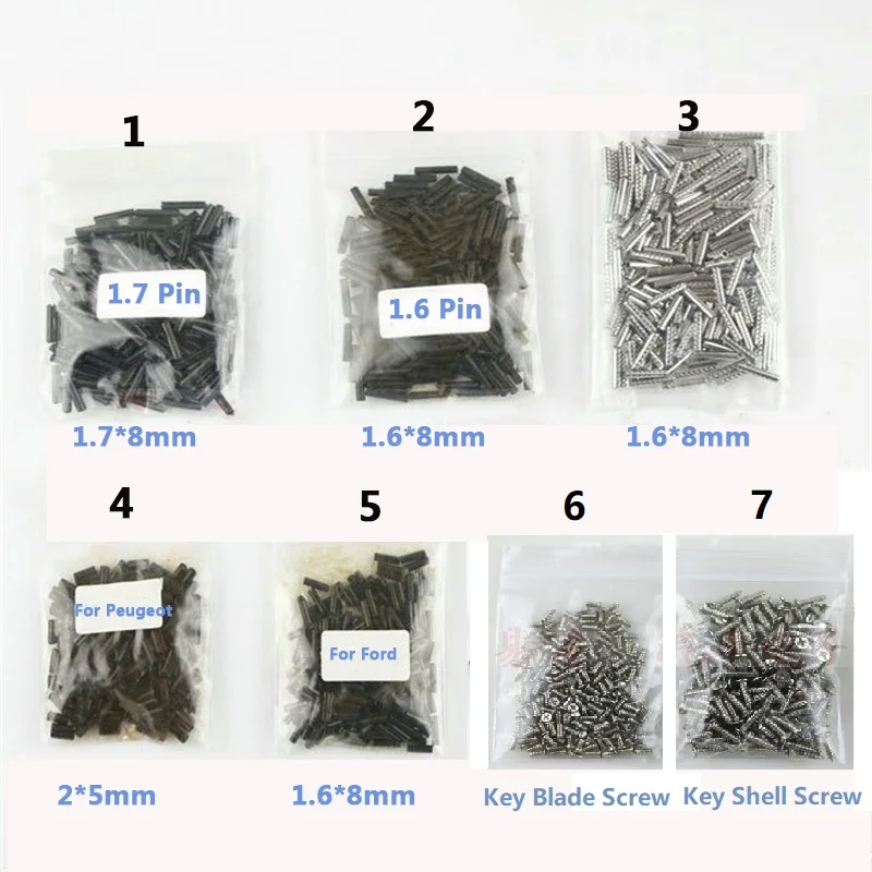 1.6MM 1.7MM Car Flip Key mounting bolt Folding Remote Key Fixing screw ...