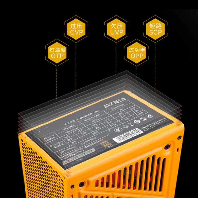 Original PC PSU For Golden Field Brand Sabre 580 Mute Host Power Supply ...