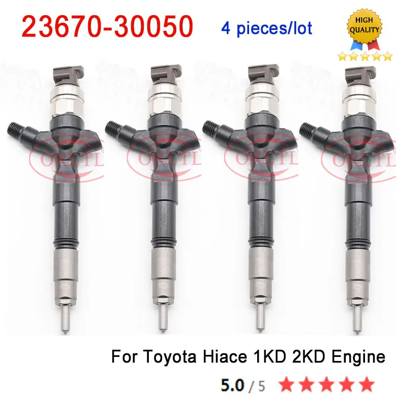 4 Pieces/lot 0950005880 Common Rail Injector 23670 30050 Diesel Engine ...