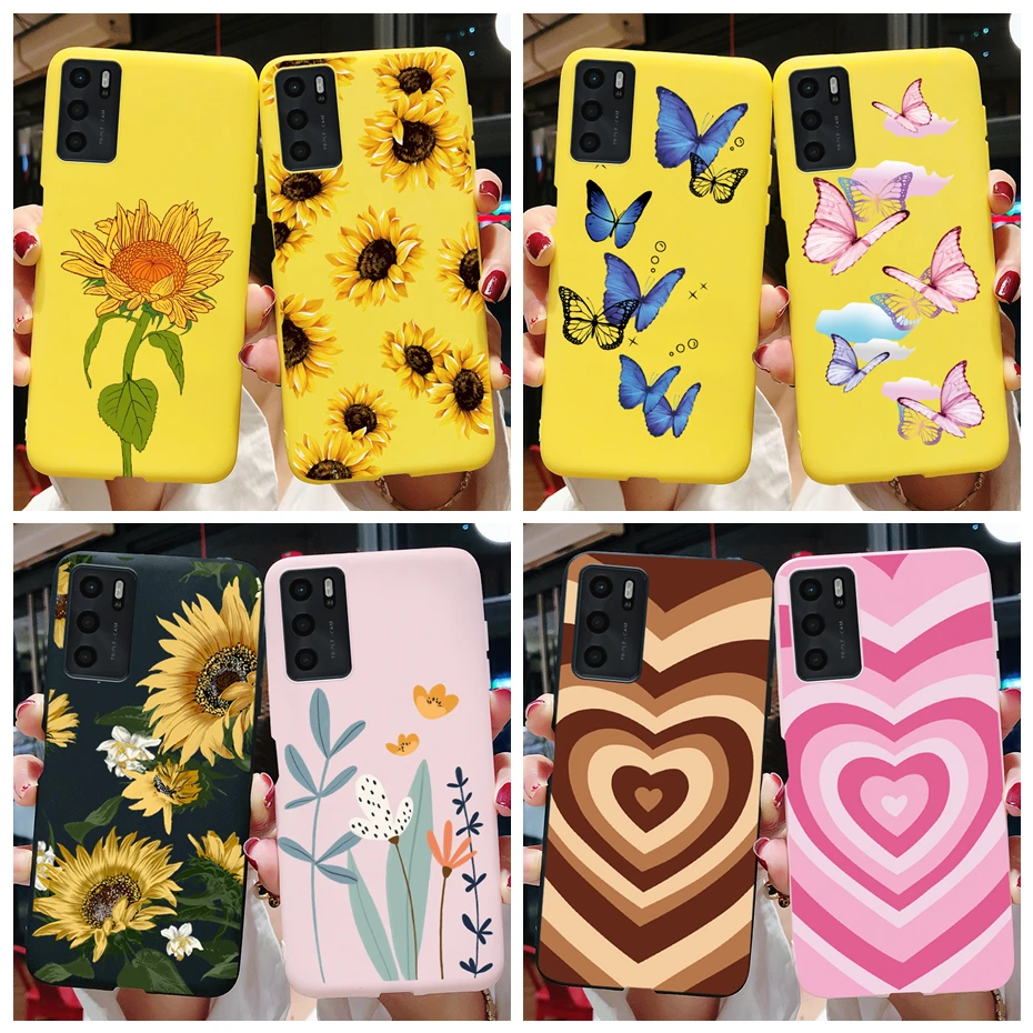 For Oppo A16 Case Cph2269 For Oppo A16s Case Cute Daisy Sunflower Soft ...