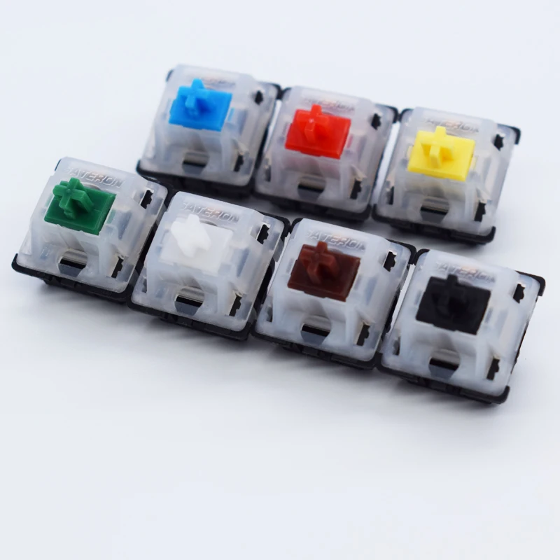 Gateron-Switches-Milky-Top-Black-Bottom-Yellow-Black-Switches-for ...