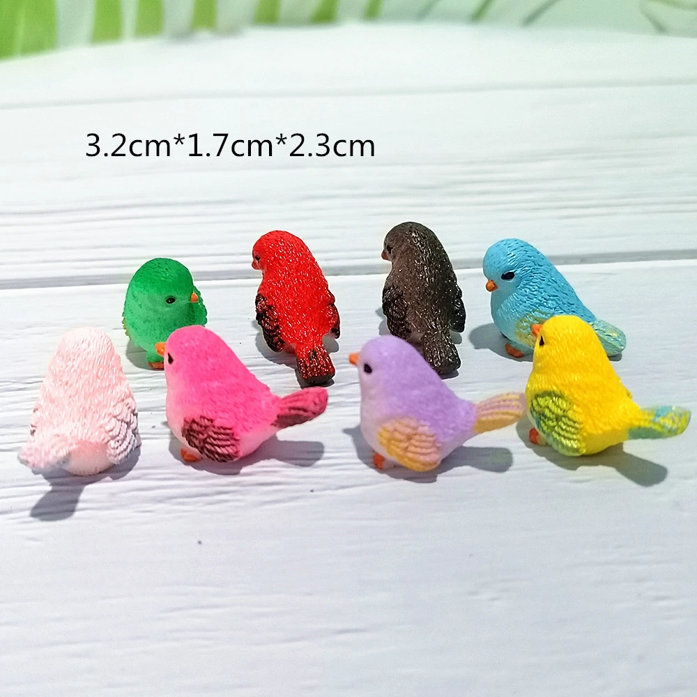 4pc-set-Cute-Little-Birds-Animal-Model-Figurine-Home-Ornament-Glass ...