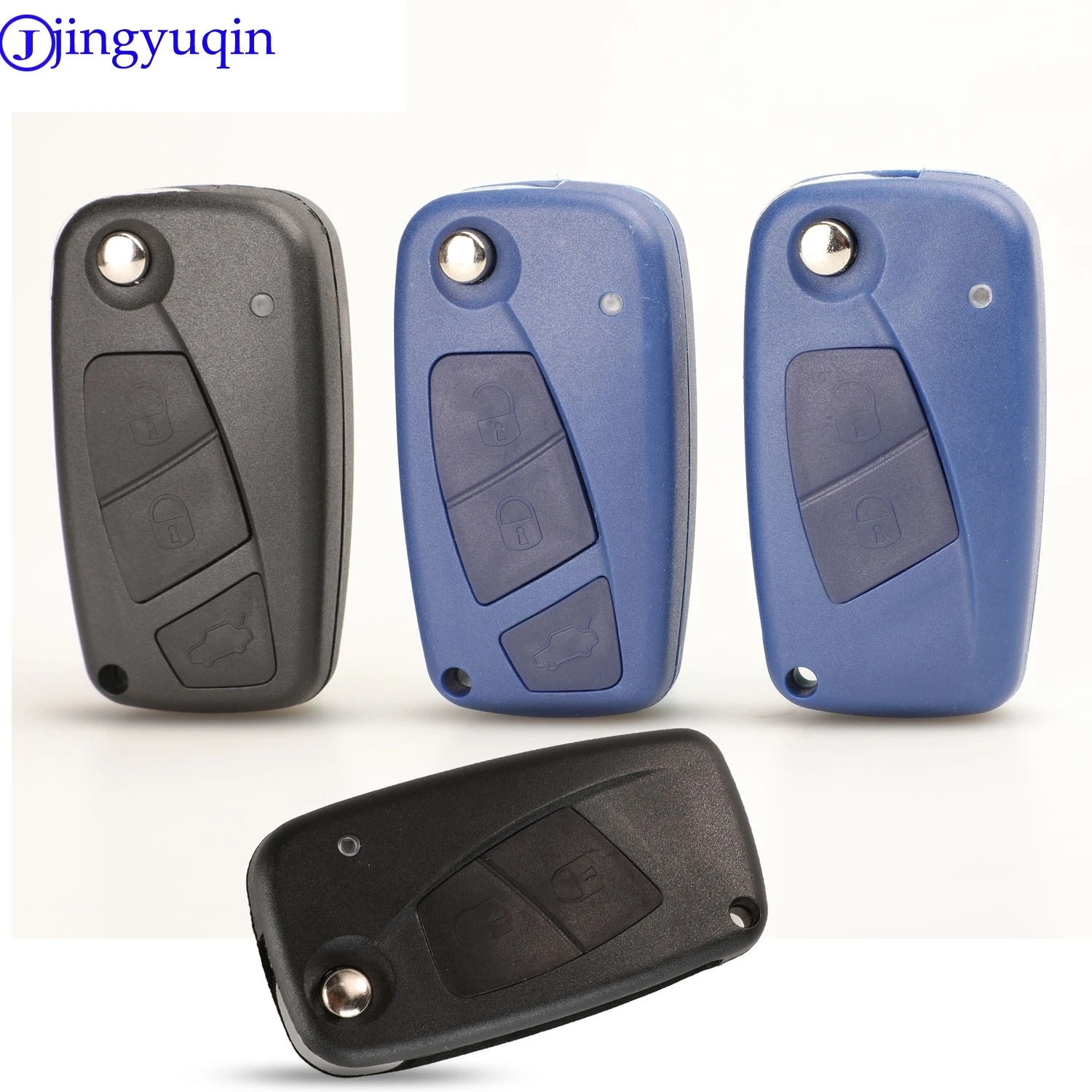 jingyuqin Remote Folding Car Cover Key Shell Case For Fiat Punto Ducato ...