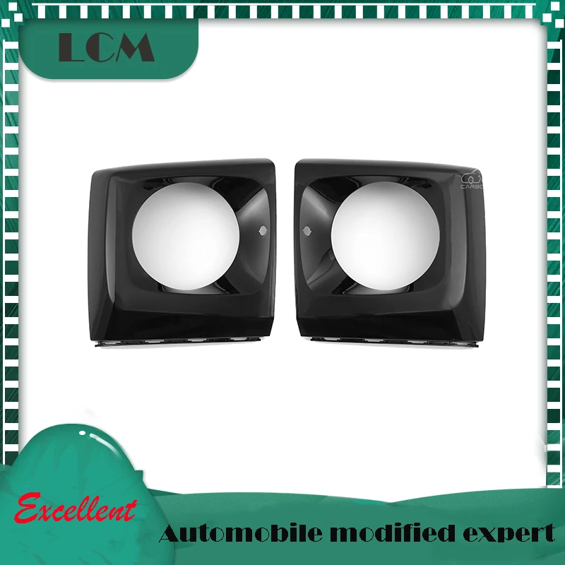ABS Plastic Gloss Black Head Lamp Cover For Mercedes Benz G-Class W463A ...
