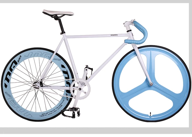 White Aqua Colored Fixie