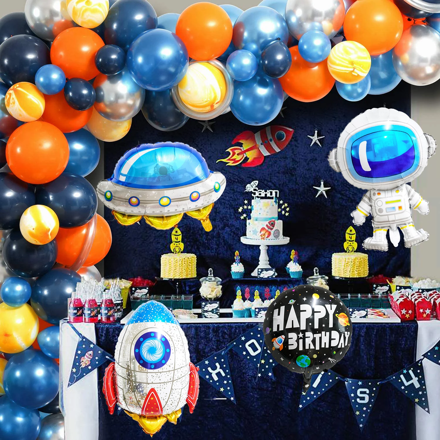 Party Supplies Decoration for Astronaut Party Astronaut Shaped Balloon ...
