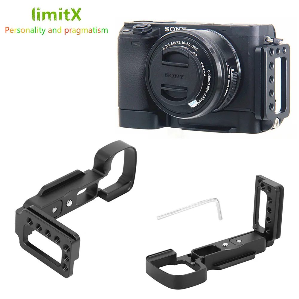 Quick Release Vlog L Plate Bracket Holder Hand Grip For Sony A6000 ...