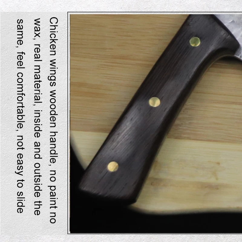 PEGASI Hand forging chopper household kitchen knife set meat knife bone ...