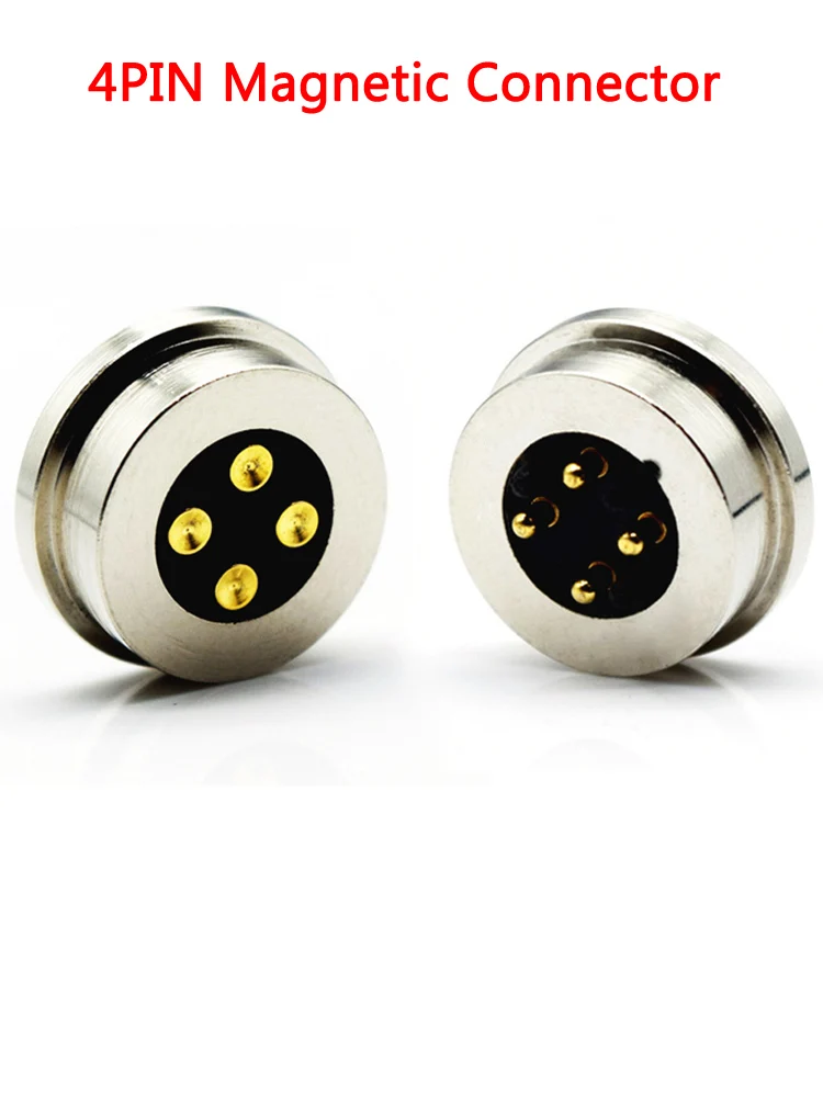 10pair Spring-loaded Magnetic Pogo Pin Connector 4 Pin Pitch 13.5 Mm ...