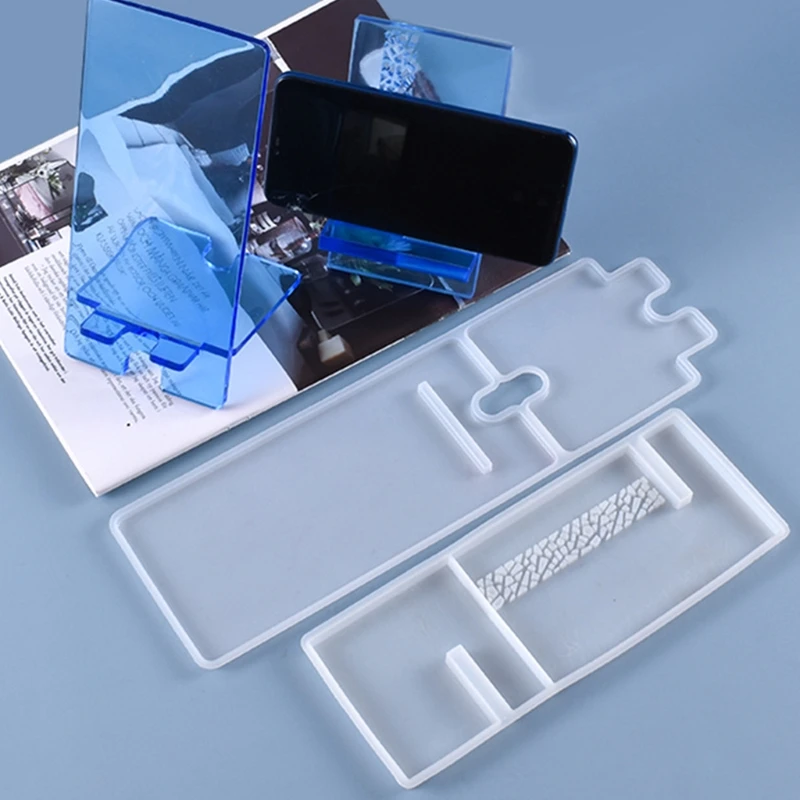 Crystal Epoxy Resin Mold Cellphone Bracket DIY Crafts Casting Tool ...