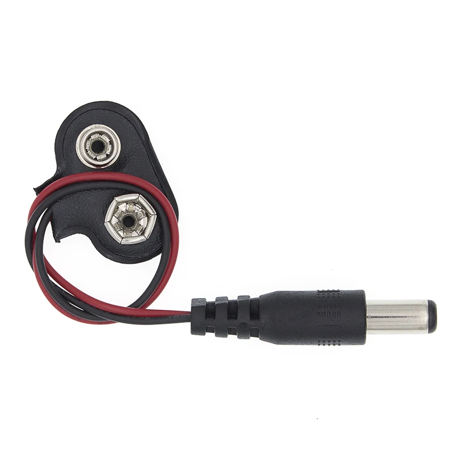 1pcs Experimental 9V Battery Snap Power Cable to DC 9V Clip Male Line ...