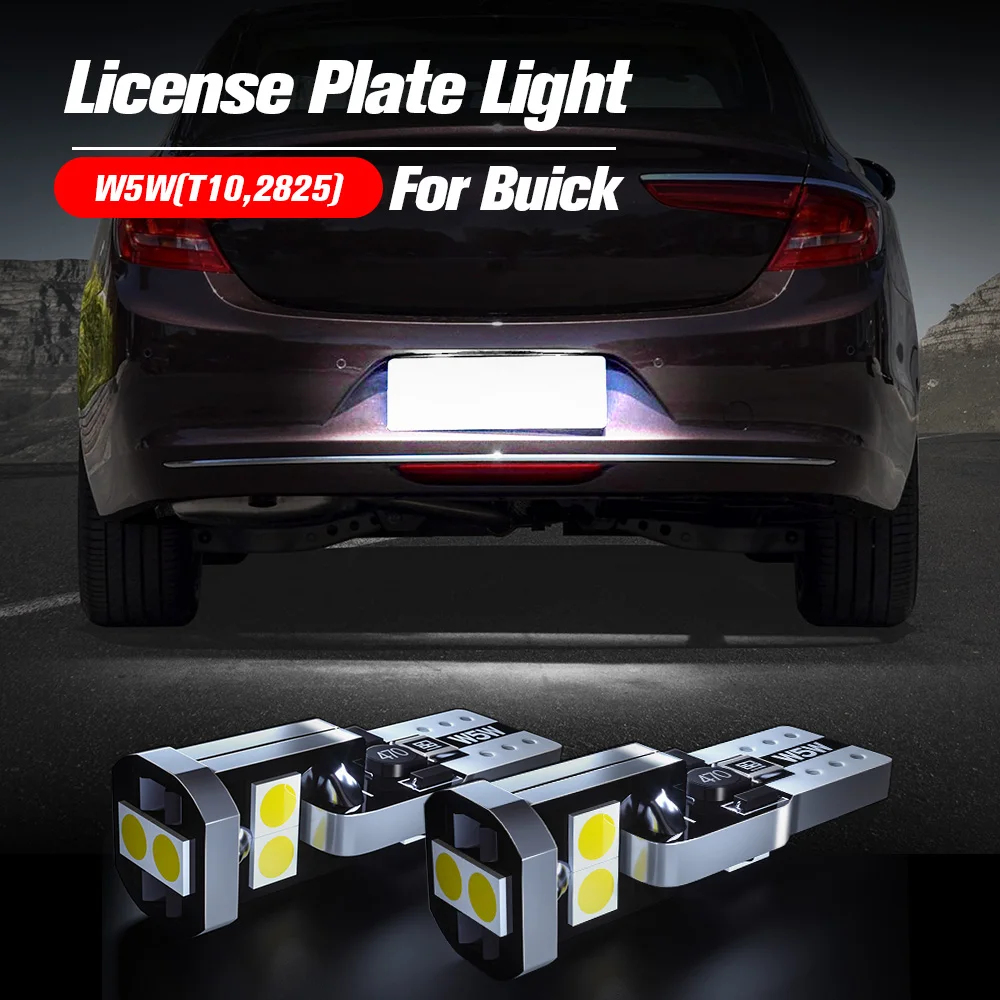 2pcs-LED-License-Plate-Light-Bulb-W5W-T10-Lamp-Canbus-For-Buick-Regal ...