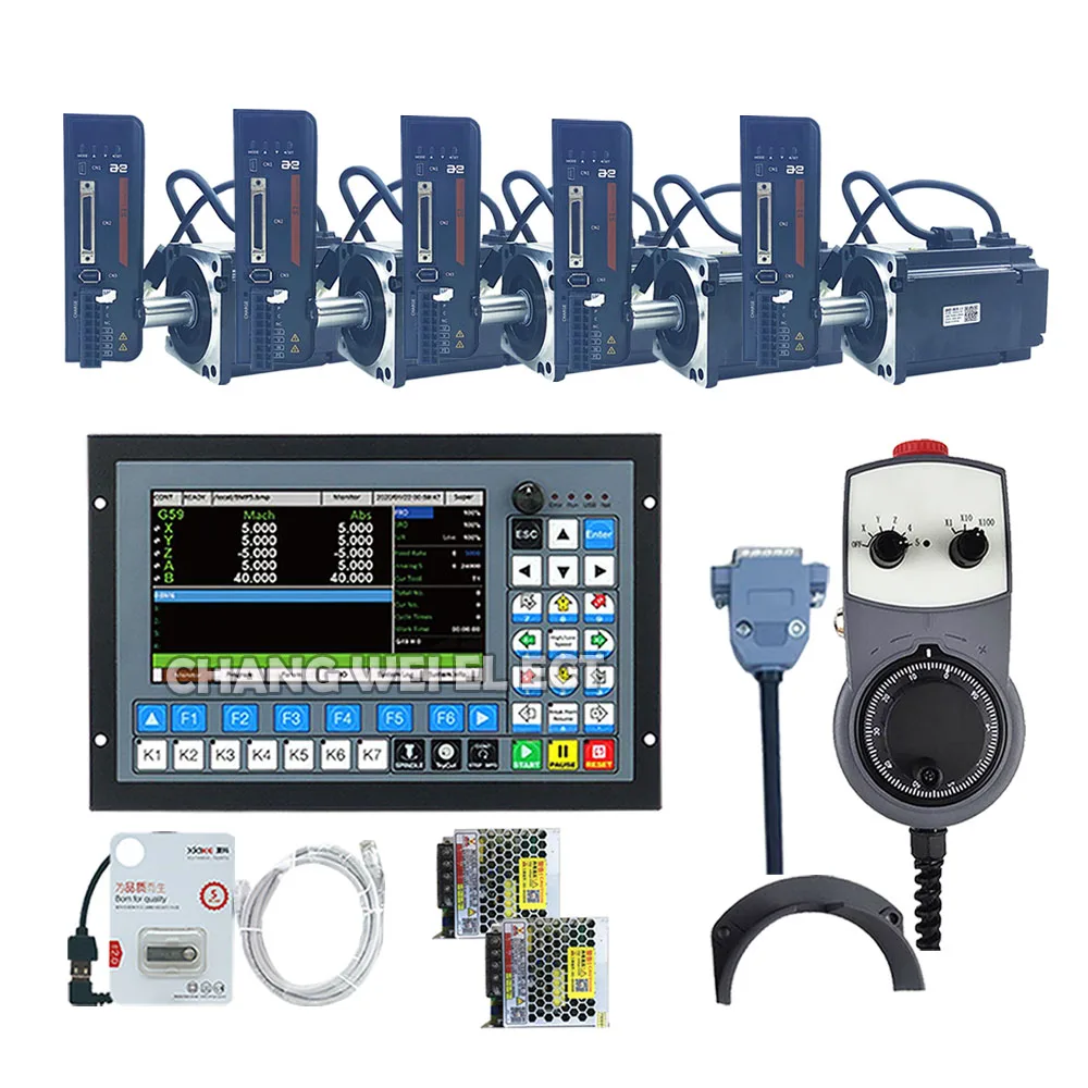 Ddcs-expert-Cnc-Controller-Kit-3-4-5-Axis-With-220v750w-Servo-Motor-Z ...