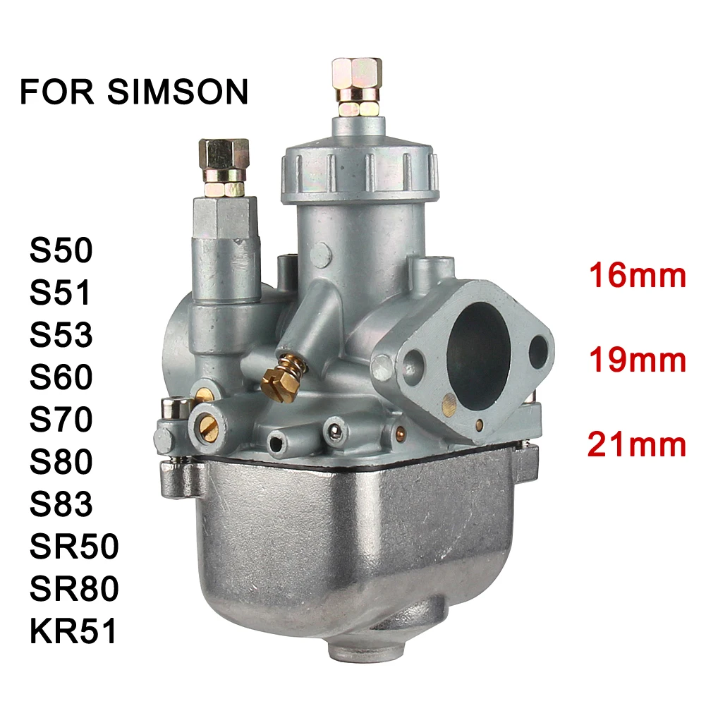 오토바이 기화기 Vergaser BVF 16N1 11, Simson S50 S51 S70 KR51 SR50 16n1 Carby 16mm 19mm 21mm Carb ...