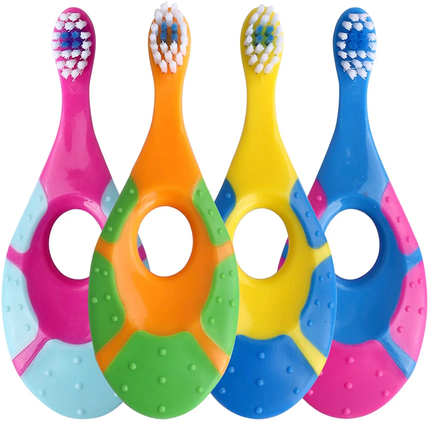 2PCS Baby Toothbrush 0 3 Years Old Children With Soft Bristles BPA Free ...