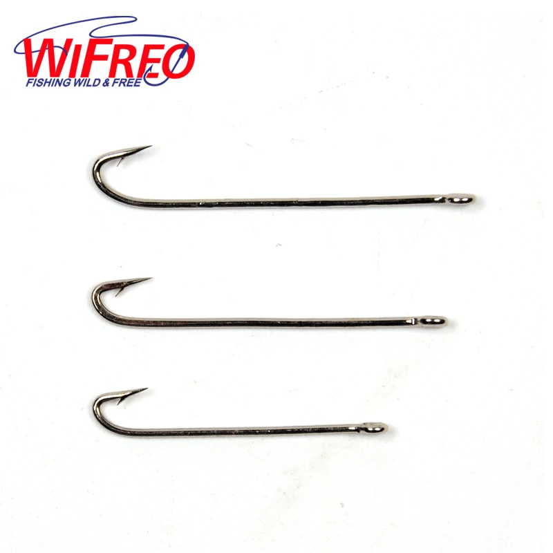 Wifreo 100pcs Bulk Pack Eel Hook High Carbon Steel Long Shank Fish ...