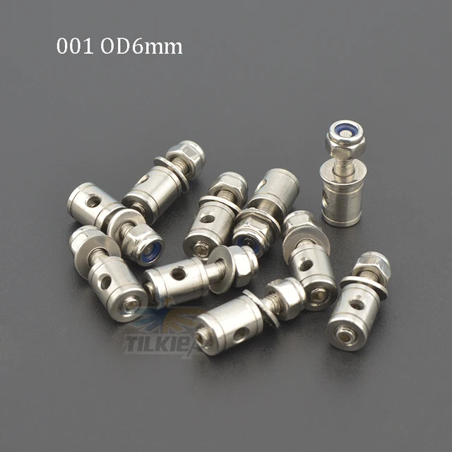10PCS RC Airplane/Boat Push Rod Connector Adapter Linkage Stoppers D2 ...