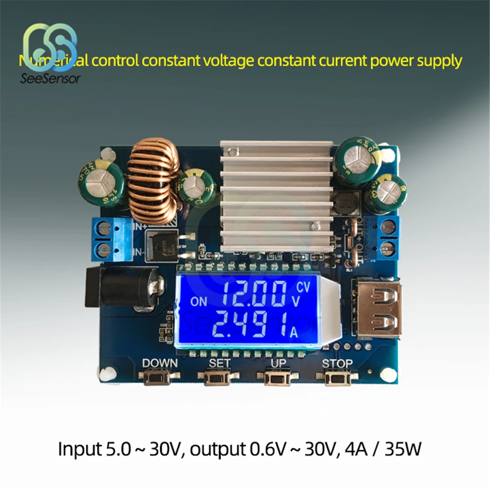 DC-DC Buck Boost Converter Module CC CV Voltage Regulator Module LCD ...