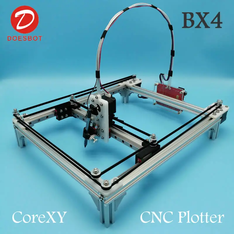 3 축 Corexy Cnc 플로터 Diy 레이저 드로잉 기계 조각 데스크탑 드로잉 펜 로봇 Doesbot Xy 플로터우드
