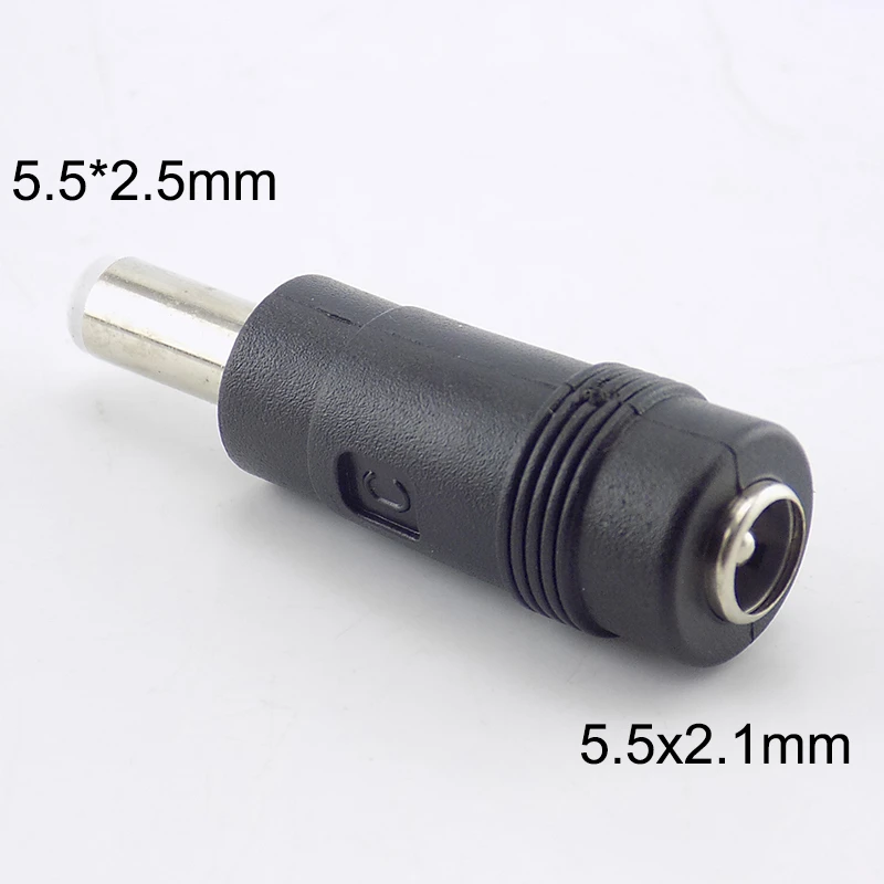 5.5 X 2.1 Mm Female To 5.5 X 2.5 Mm Male Dc Power Connector Adapter ...