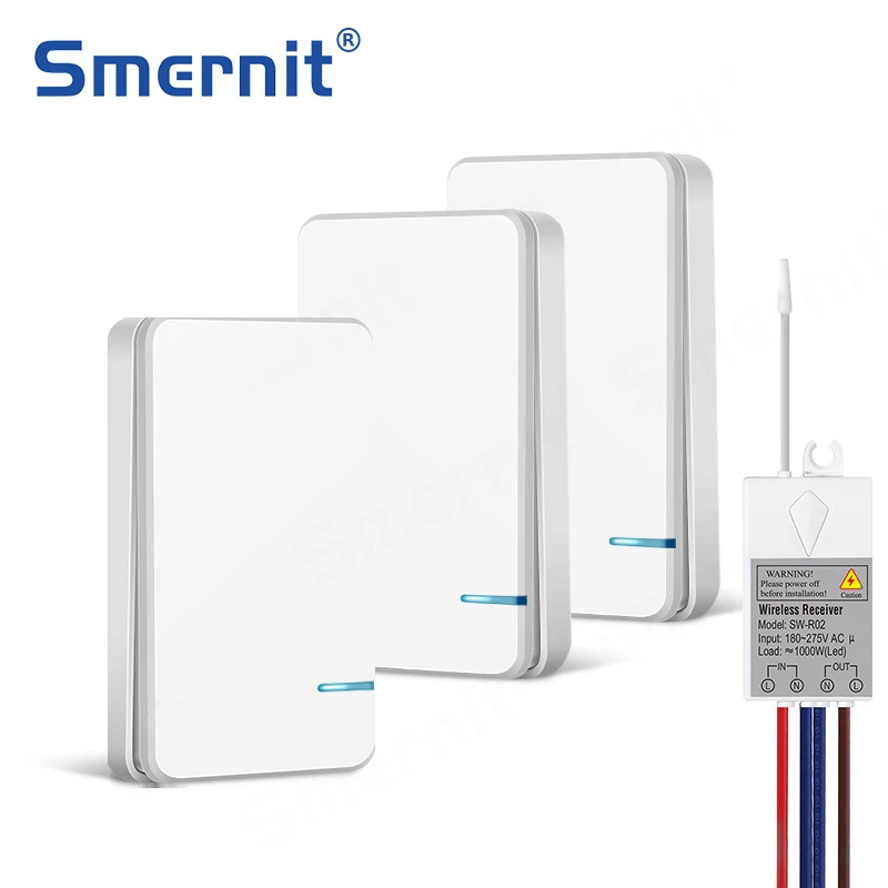 Remote Wireless Switch Waterproof Rf Remote Control Light Switches No ...