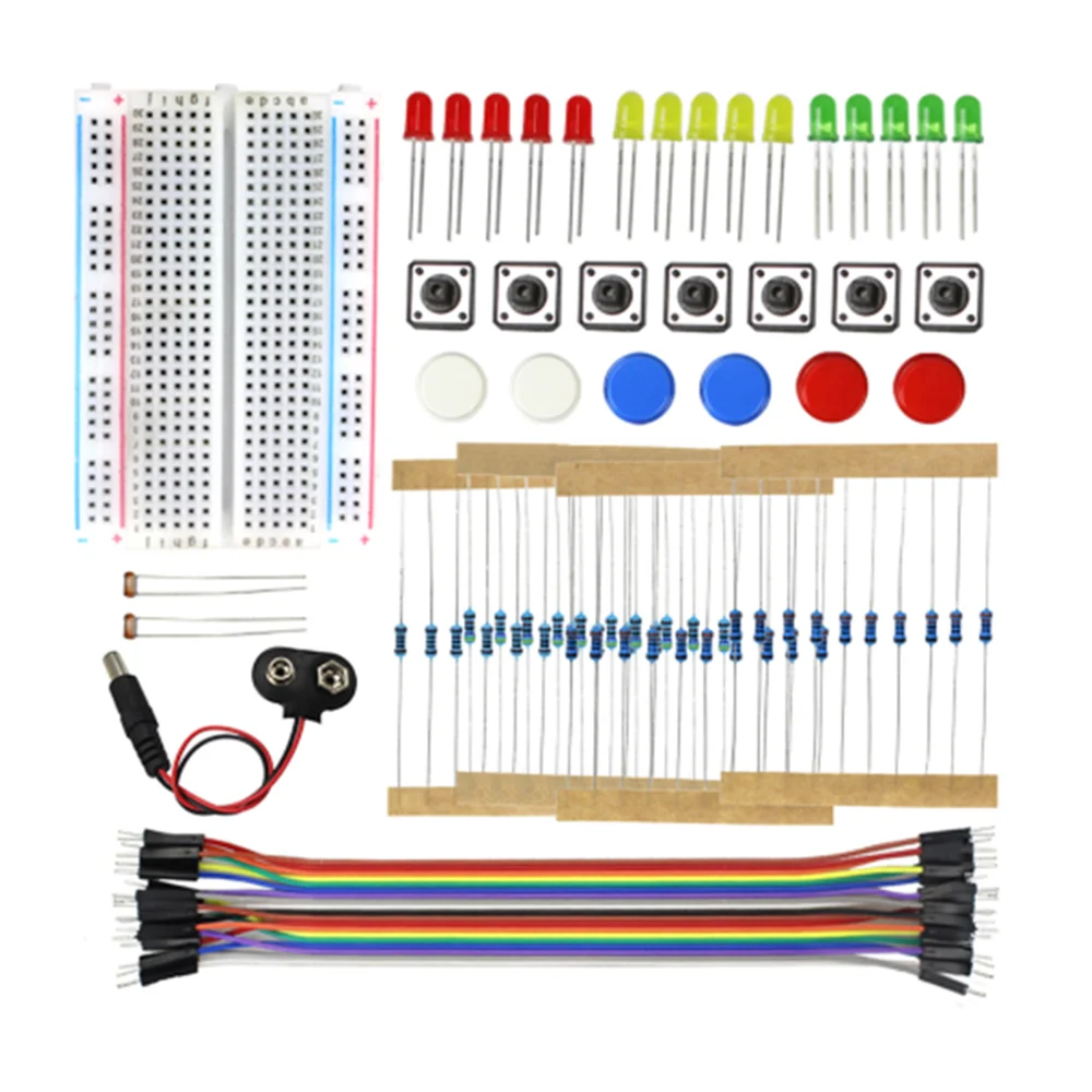 Starter Kit Mini Breadboard LED Jumper Wire Button for arduino DIY Kit ...