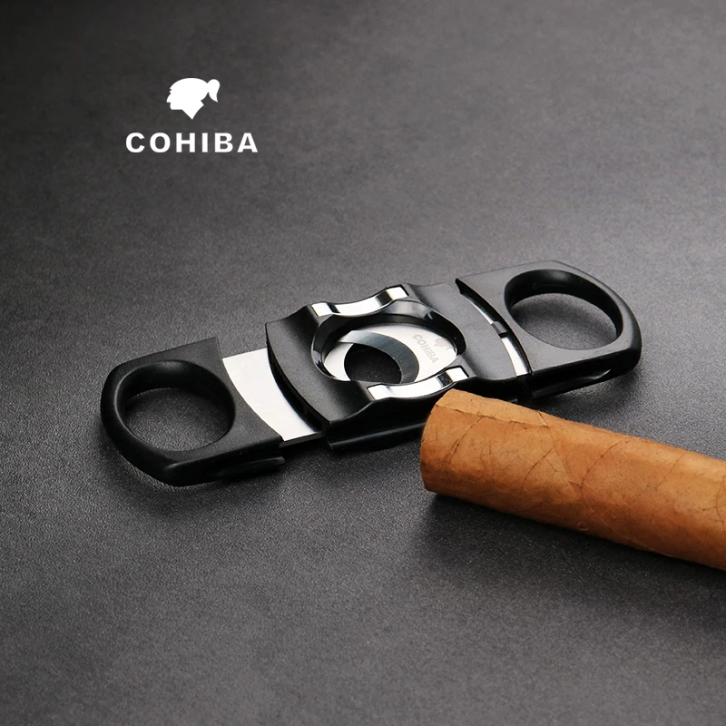Pipe,Coupe-cigare COHIBA 2 en 1,support en acier inoxydable,Guillotine ...