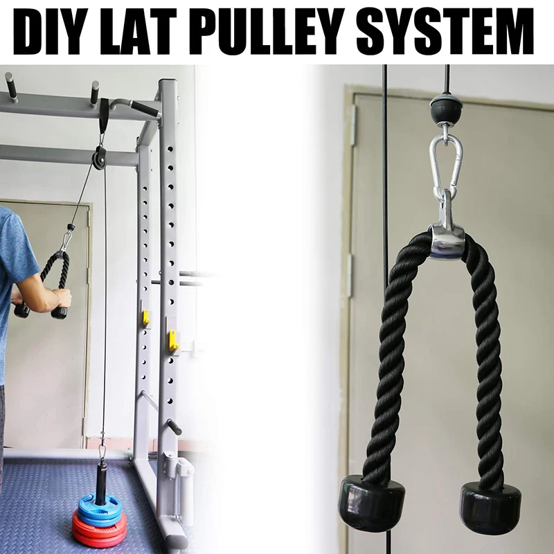 Fitness Pulley Cable System DIY Loading Pin Lifting Triceps