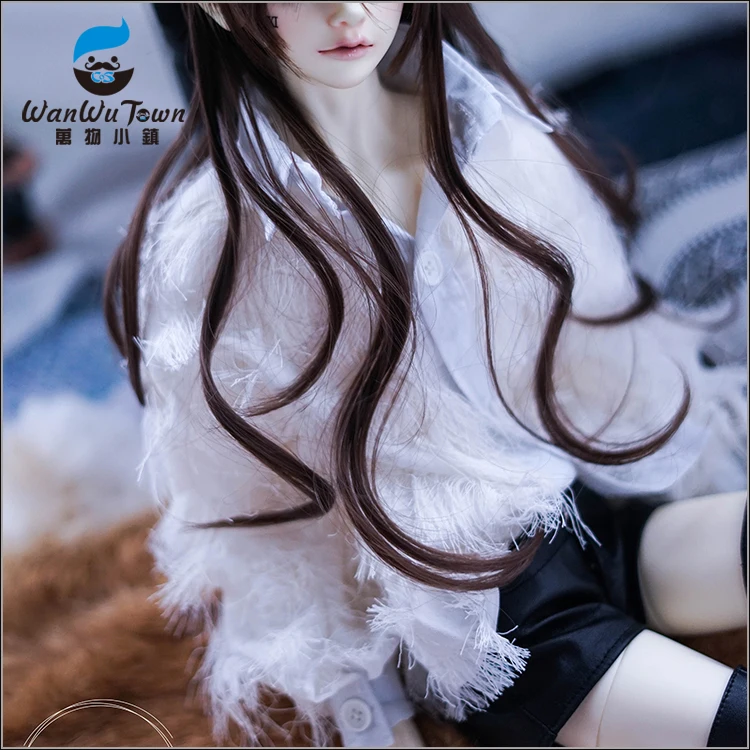 1 шт. Bjd кукольная одежда Модная рубашка с кисточками белый/черный топ с длинными рукавами for1 ...