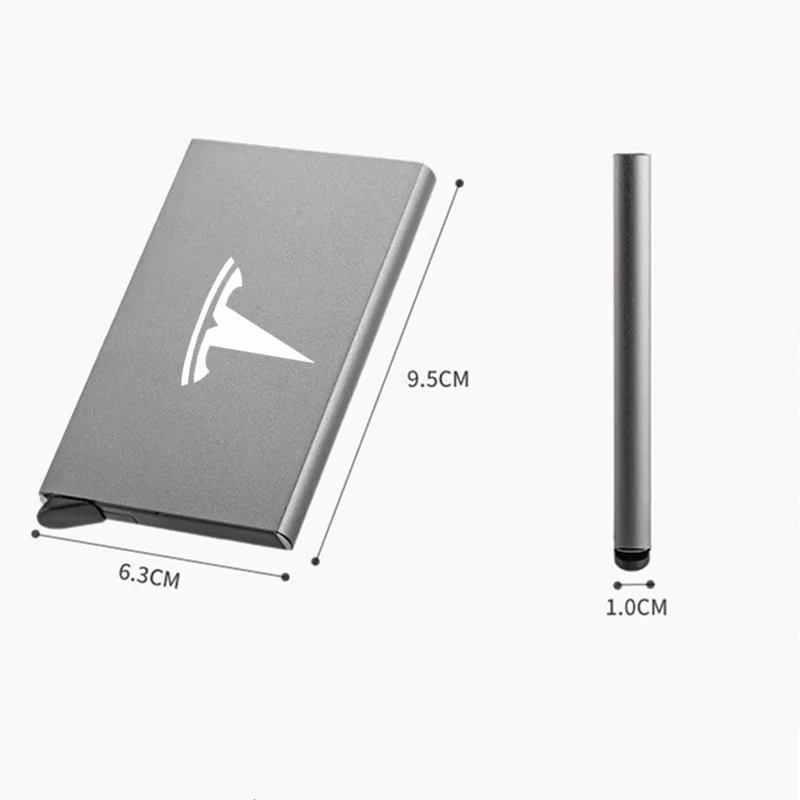 Smart Wallet Thin ID Card RFID Case Automatically Metal Key card holder ...