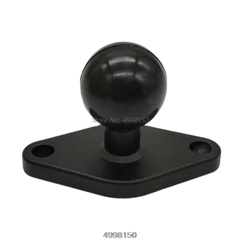 Aluminum-Motorcycle-Fixing-Stand-Plate-Rubber-Ball-Head-RAM-Mount-for ...