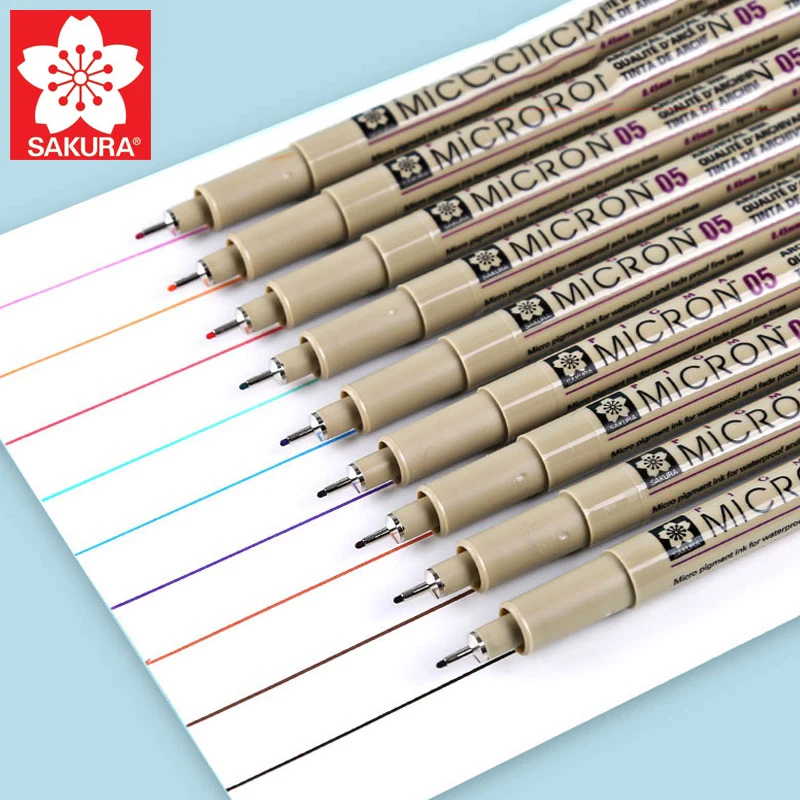 Sakura-Sketch-Micron-Pen-Superior-Needle-Drawing-Pen-Fine-Liner-Pigma ...