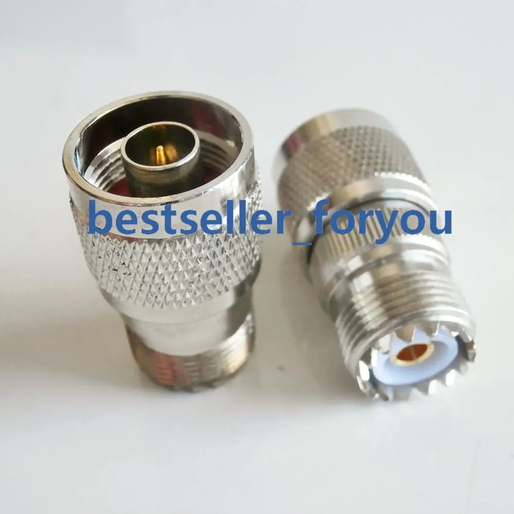 N Male Connector To UHF SO-239 SO239 Female Jack Coax Straight RF ...