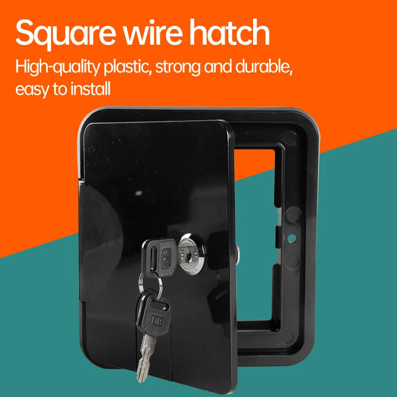 Marine-Square-Cable-Hatch-White-Safety-Square-Electric-Cable-Hatch-Key ...