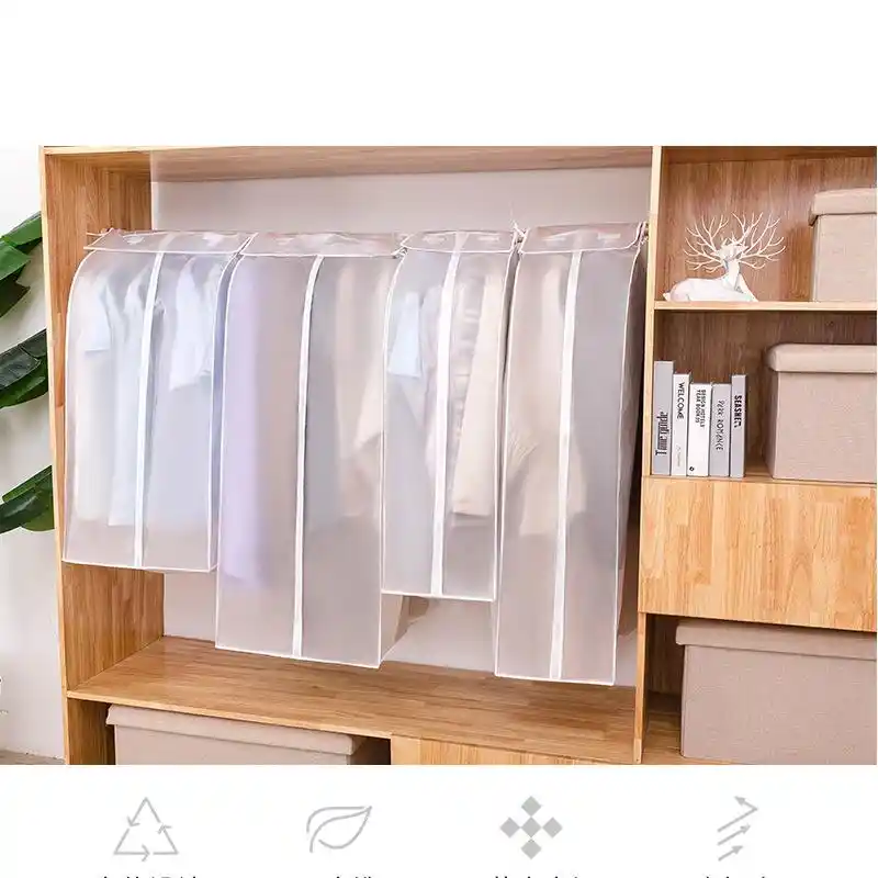 Clothes Dust Cover Dustproof Garment Cloth Storage Waterproof Suit Coat ...