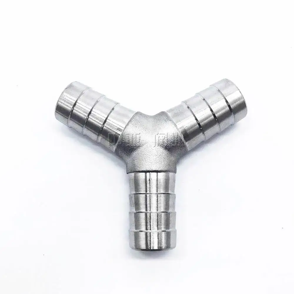 304-Stainless-Steel-Y-Shape-Tee-Barb-Hose-Fittings-6mm-40mm-3-Way-Hose ...