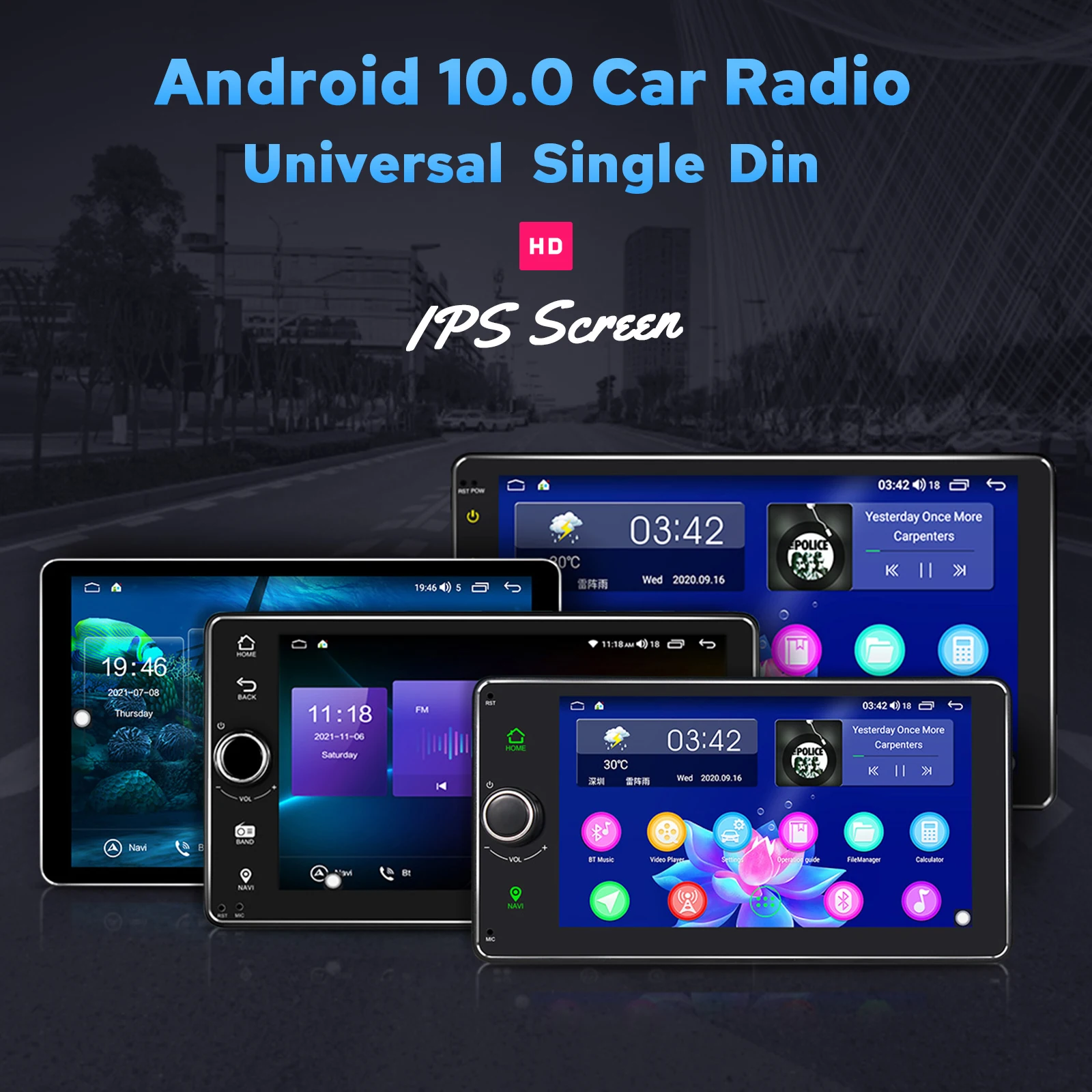 Android-10-1-Din-Car-Radio-Multimedia-Video-Player-Universal-Auto ...