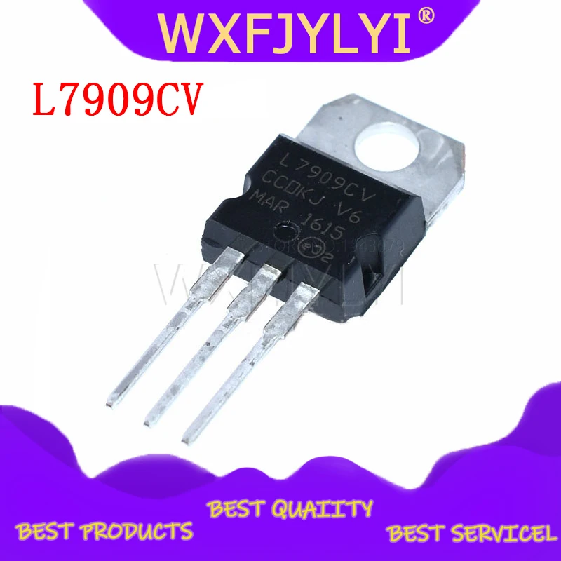 10PCS L7909CV TO220 L7909 220 7909 LM7909 MC7909 nuevo regulador de ...